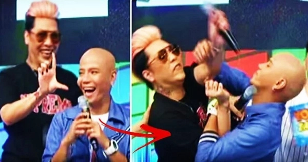 Watch Wacky Kiray attack Vice Ganda after he insulted his bald head ...