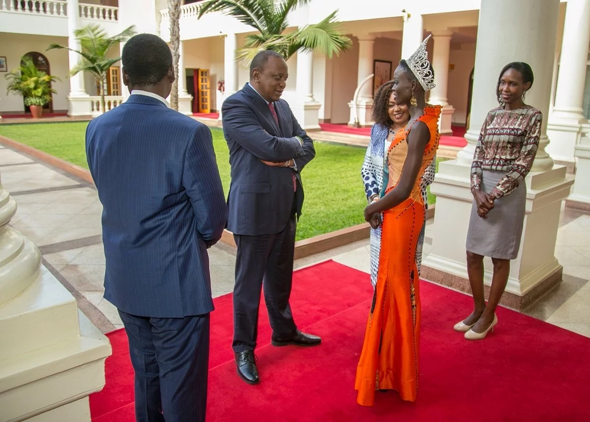 Miss World Africa- 2017 Magline Jeruto amtembelea Uhuru Ikulu, Nairobi ...